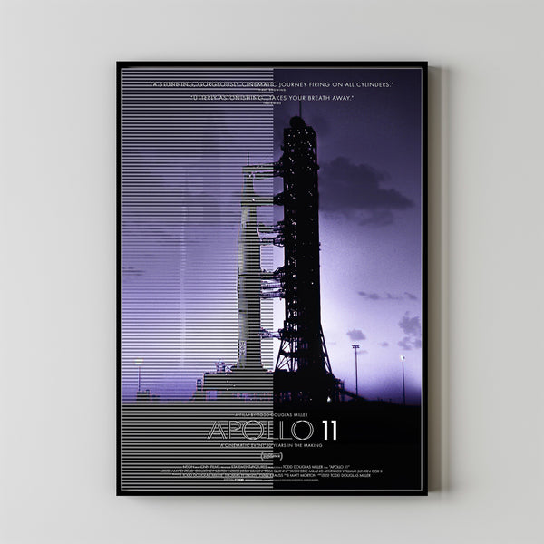 Apollo 11 Movie Poster Art Print Movie Posters Gift for Movie lovers ...