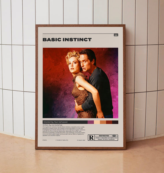 Basic Instinct Poster,Paul Verhoeven, Minimalist Movie Poster – mythicwall