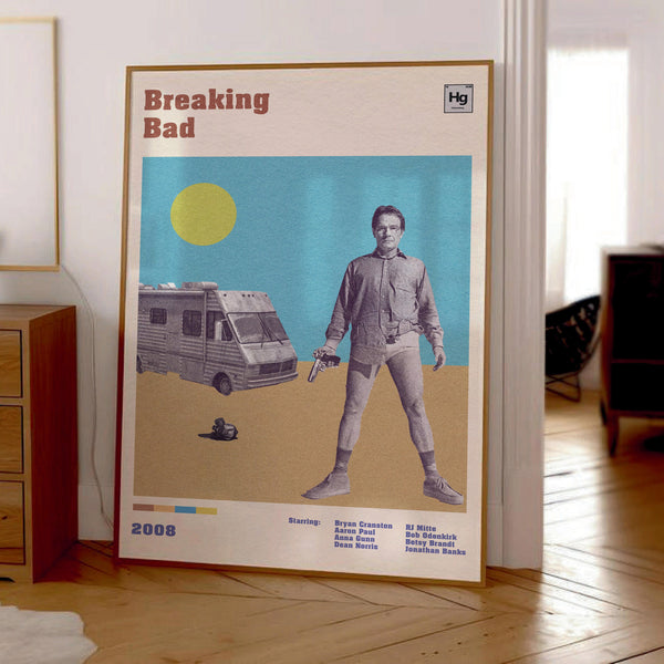 Breaking Bad Poster Tv Series Art Print Mid-Century Poster Minimalist – mythicwall