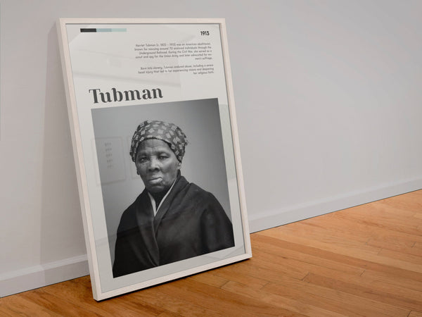 Harriet Tubman Poster Wall Art Quote American abolitionist social acti ...