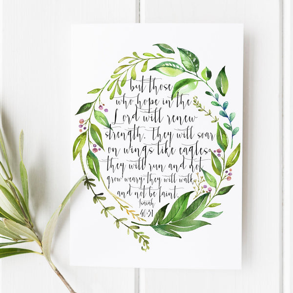 Isaiah 4031 - But those who hope in the Lord will renew their strength ...