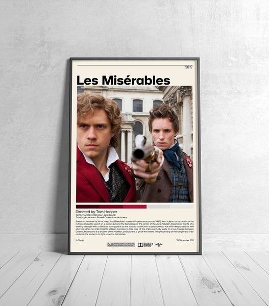 les miserables poster framed