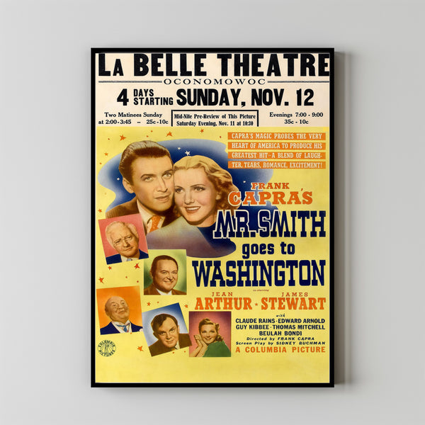Mr. Smith Goes to Washington Movie Poster,Film Fan Collectibles,Vintag ...