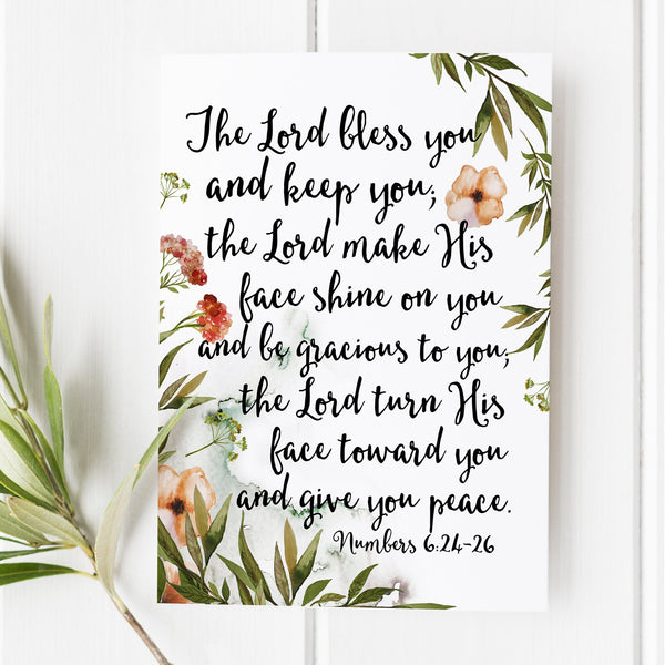 Numbers 624-26 - May the Lord bless you and keep you - Scripture Art ...