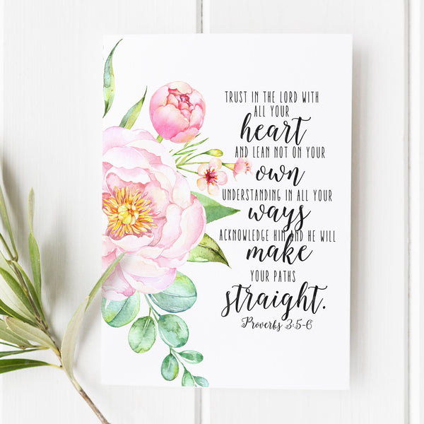 Proverbs 35-6 - Trust in the Lord with all your heart - Scripture art ...
