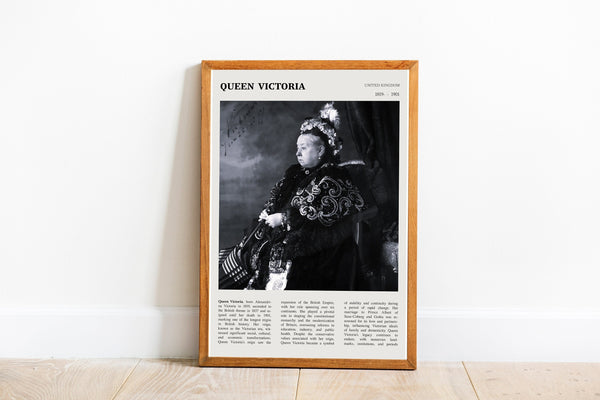 Queen Victoria Wall Art Poster Queen Victoria Black White Poster Poste ...