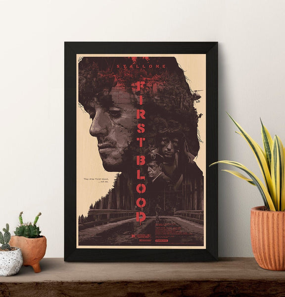 rambo poster framed