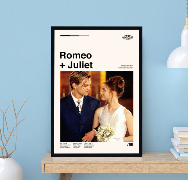 Romeo And Juliet Poster, Romeo And Juliet Print, Retro Poster, Midcent ...