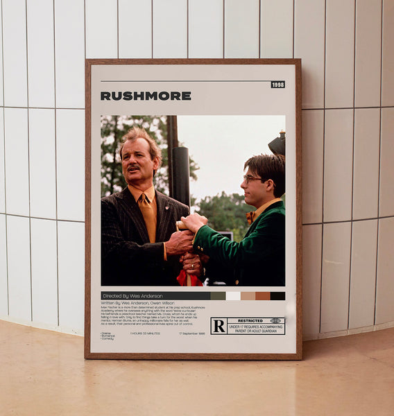 Rushmore Poster, Wes Anderson, Minimalist Movie Poster – mythicwall