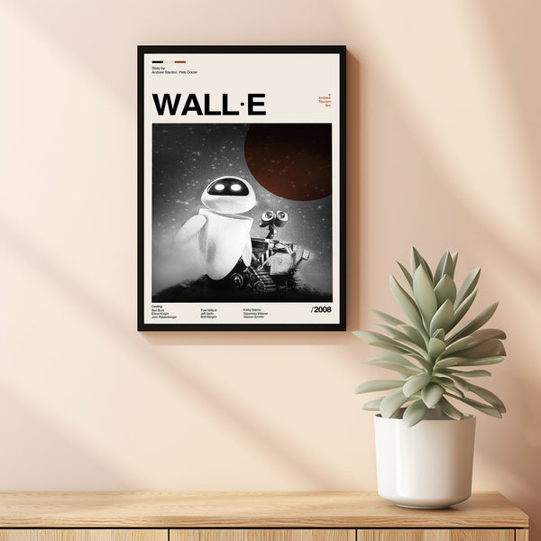 Wall-E Movie Poster, Wall-E Movie, Andrew Stanton Film, Retro Movie po ...