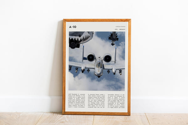 A-10 Thunderbolt 2 Wall Art Attack Aircraft Poster Poster Airforce A10 ...