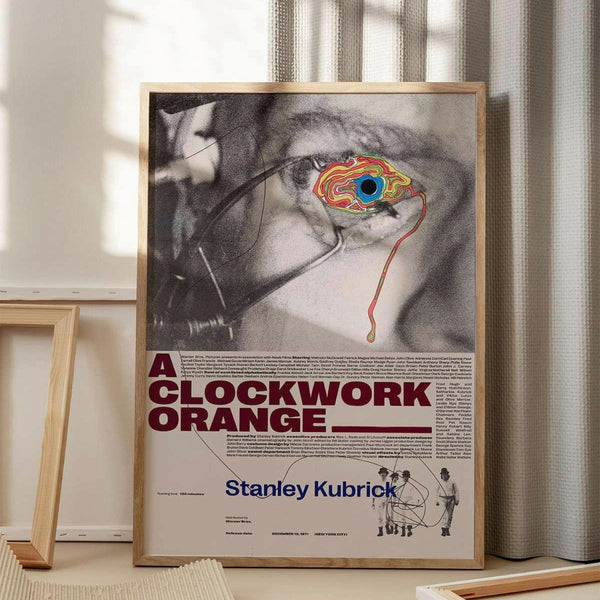 A Clockwork Orange Poster Stanley Kubrick Minimalist Art Print Movie P ...