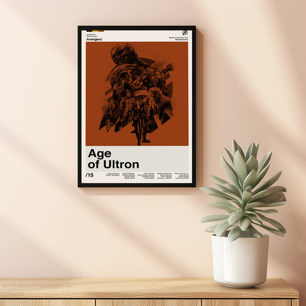 Age Of Ultron Movie Poster, Age Of Ultron Movie, Avengers Film, Retro ...