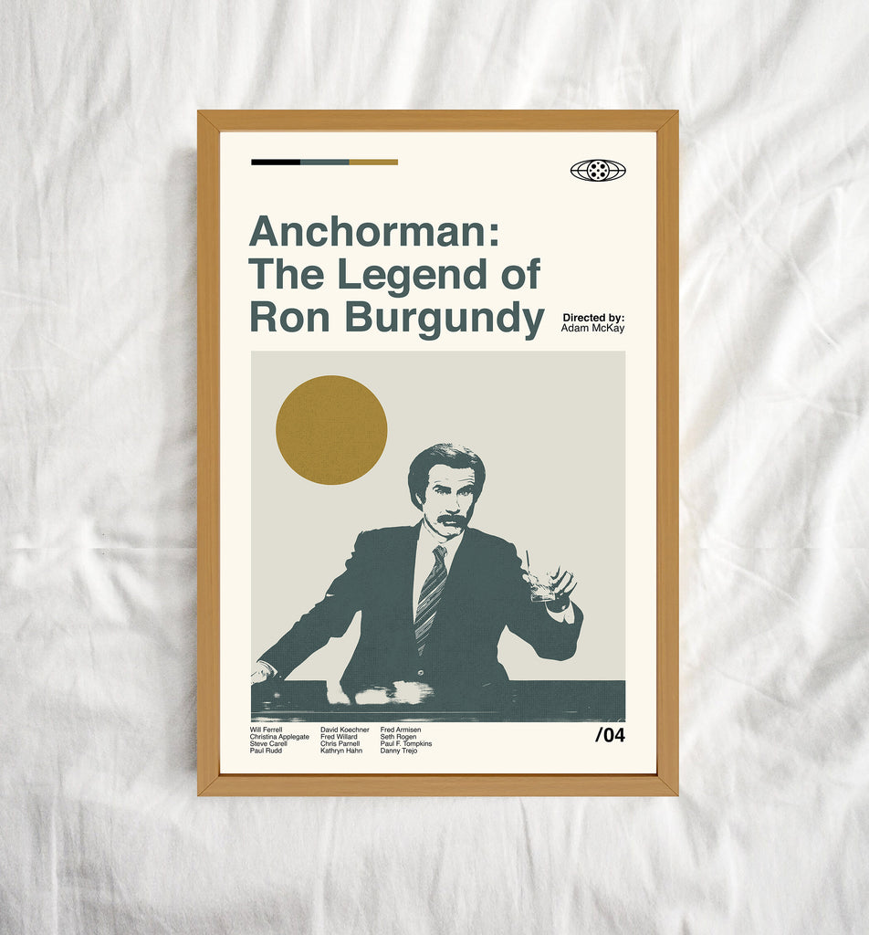 Anchorman 2 Poster Minimalista
