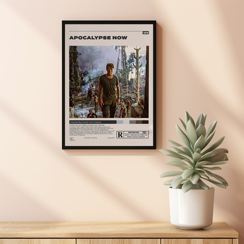 Apocalypse Now, Francis Ford Coppola, Minimalist Movie Poster, Vintage ...