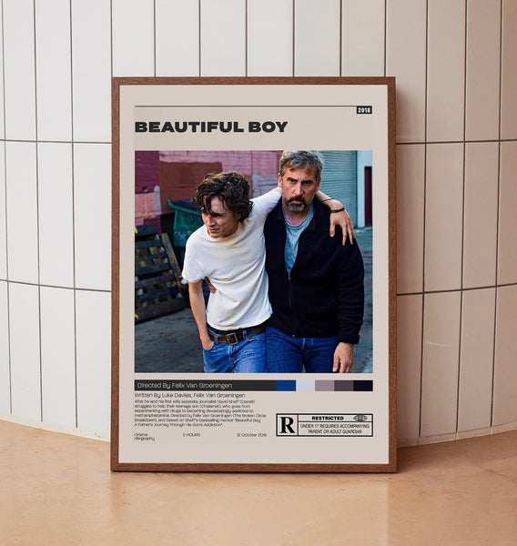 Beautiful Boy Poster, Felix van Groeningen, Minimalist Movie Poster, R ...