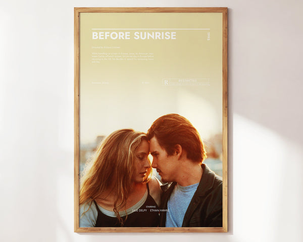 Before Sunrise Poster Art Print Movie Posters Gift for Movie lovers 12 ...