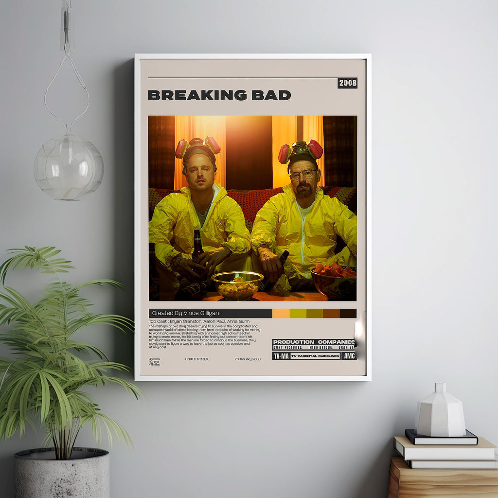breaking bad framed poster