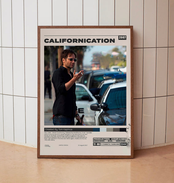 Californication Poster, Tom Kapinos, Minimalist Tv Series, Vintage Ret ...