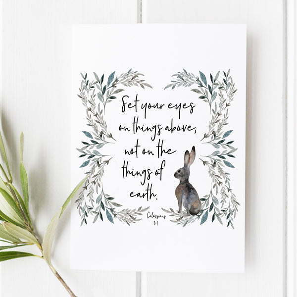 Colossians 32 - Set your eyes on things above - Scripture Art - Bible ...