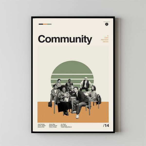Community Movie Poster, Community Movie, Dan Harmon Film, Retro Movie ...