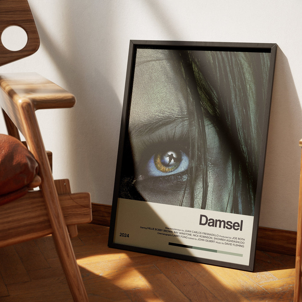 Damsel Movie Poster - Retro Movie Poster Print - Wall Art Poster Decor ...