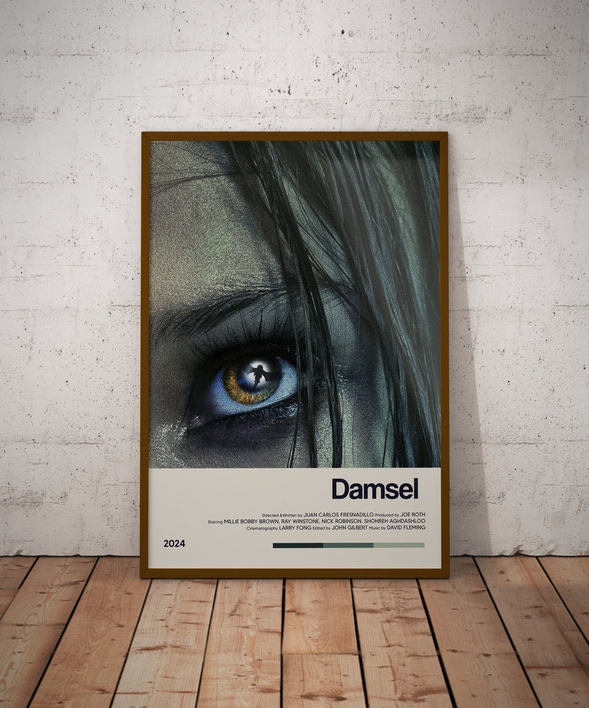 Damsel Movie Poster - Retro Movie Poster Print - Wall Art Poster Decor ...