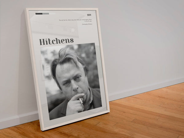 Christopher Hitchens Poster Wall Art Quote influential atheists Poster ...