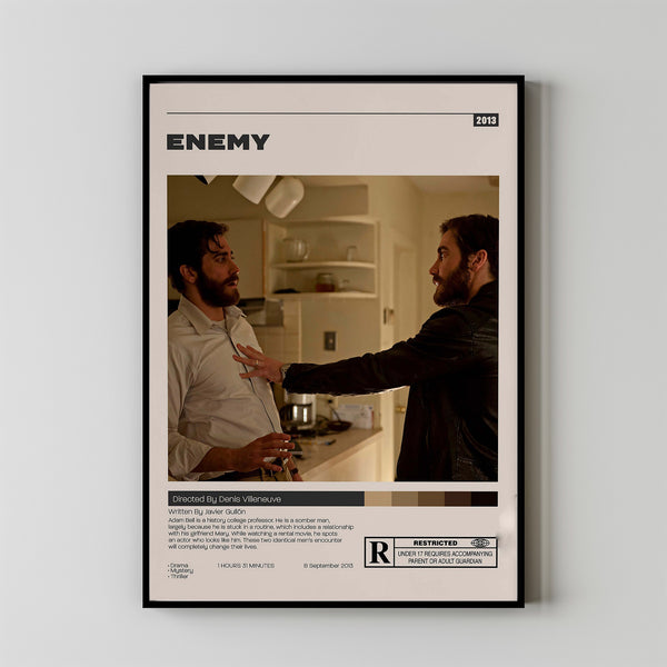 Enemy Movie Poster, Denis Villeneuve, Minimalist Movie Poster – mythicwall