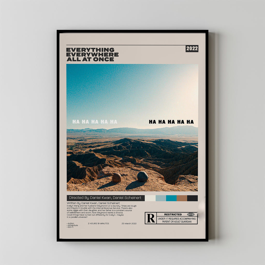 Everything Everywhere All at Once Poster, Dan Kwan, Minimalist Movie P ...