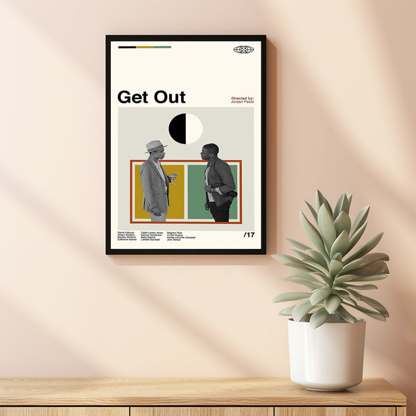 Get Out Movie Poster, Get Out Poster, Jordan Peele, Mid Century Art, M ...