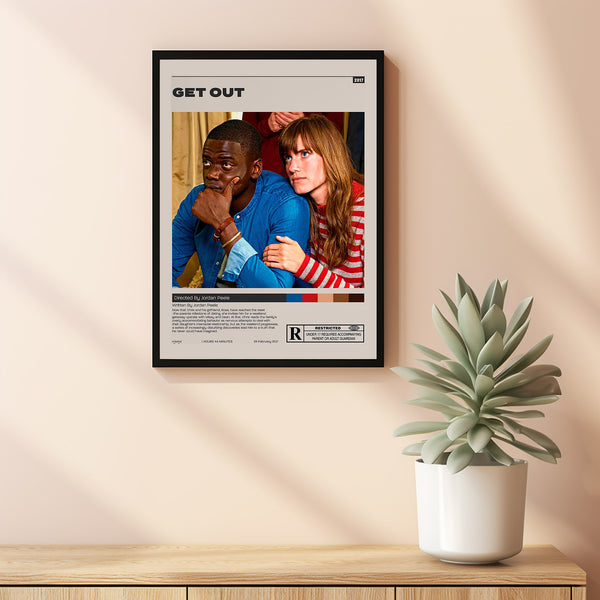 Get Out Poster,Jordan Peele, Minimalist Movie Poster – mythicwall