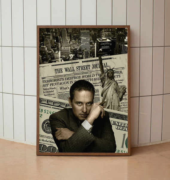 Gordon Gekko Wall Art Print - Wall St Film Poster - Remastered 1377822 ...