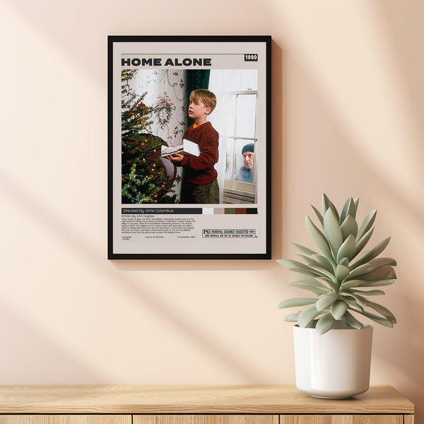 Home Alone Poster, Chris Columbus, Minimalist Movie Poster – mythicwall