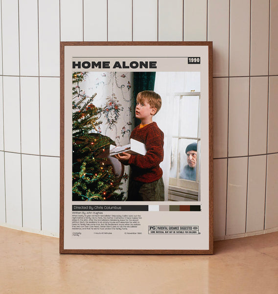 Home Alone Poster, Chris Columbus, Minimalist Movie Poster – mythicwall