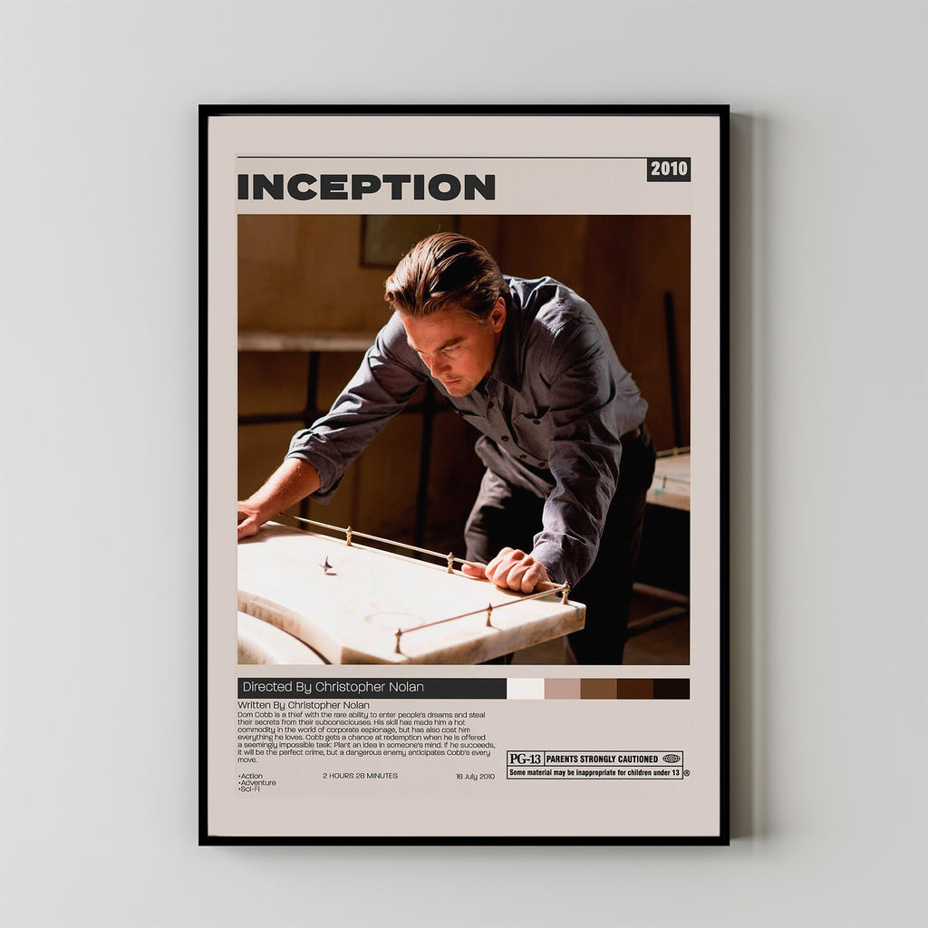 Inception Poster, Christopher Nolan, Minimalist Movie Poster – mythicwall