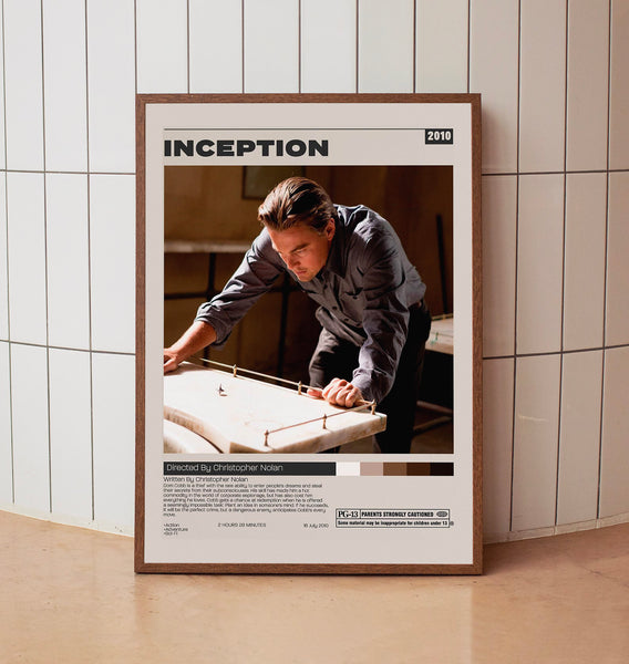 Inception Poster, Christopher Nolan, Minimalist Movie Poster – mythicwall