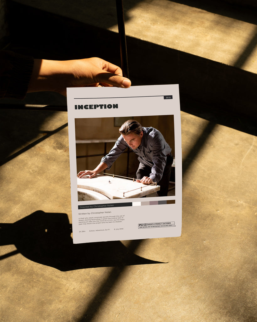 Inception Poster, Leonardo DiCaprio Wall Art, Minimalist Wall Decor, F ...