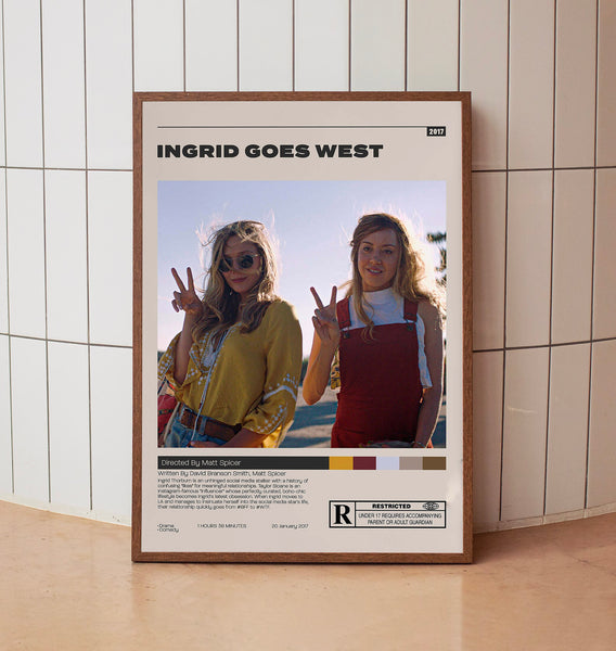 Ingrid Goes West Poster, Matt Spicer, Minimalist Movie Poster – mythicwall