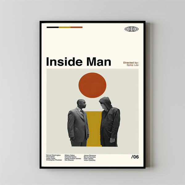 Inside Man Movie Poster, Inside Man Art, Inside Man Movie, Retro Movie ...