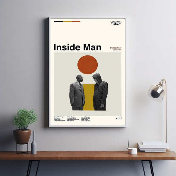 Inside Man Movie Poster, Inside Man Art, Inside Man Movie, Retro Movie ...