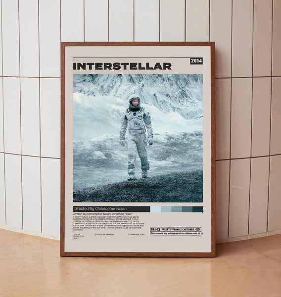 Interstellar Poster, Christopher Nolan, Minimalist Movie Poster ...