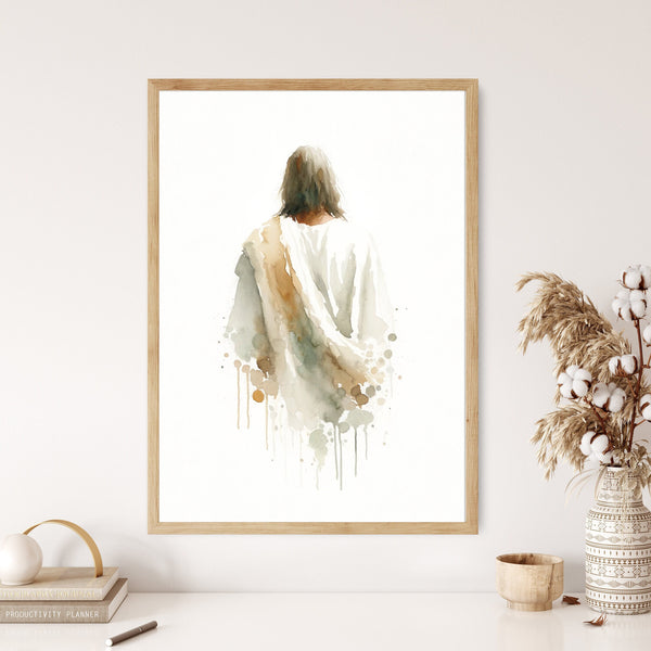 Jesus Christ Portrait Poster God Peace Bible Canvas Wall Art Boho Mode ...