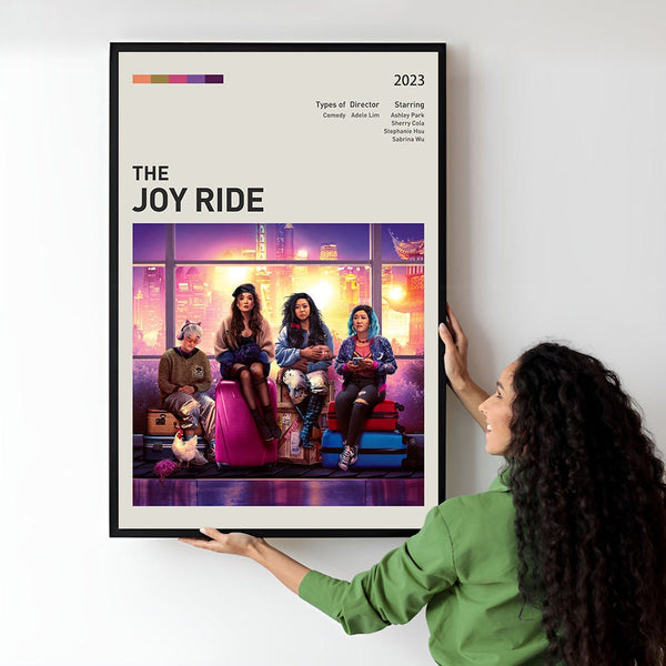 Joy Ride Movie Poster Minimalist Midcentury Poster Wall Art Print Retr ...