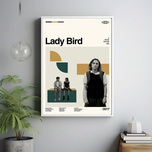 Lady Bird Movie Poster, Lady Bird Movies, Greta Gerwig Film, Minimalis ...