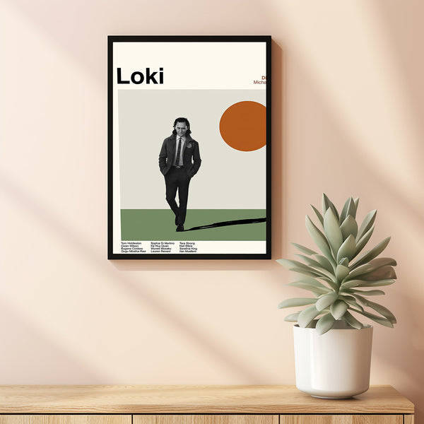 Loki Movie Poster, Michael Waldron, Movie Poster, Retro posters, Minim ...