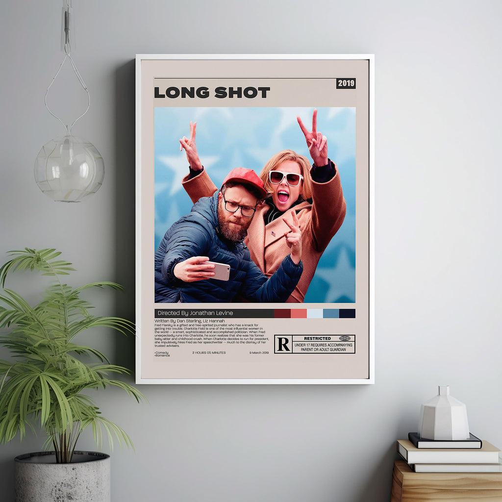 Long Shot Poster, Jonathan Levine, Minimalist Movie Poster – mythicwall