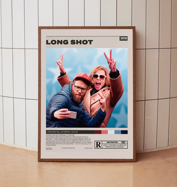 Long Shot Poster, Jonathan Levine, Minimalist Movie Poster – mythicwall