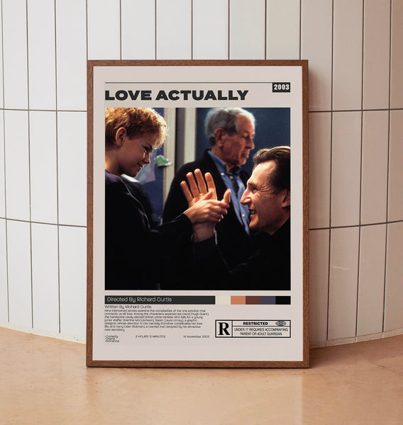 Love Actually Poster, Richard Curtis, Minimalist Movie Poster – mythicwall