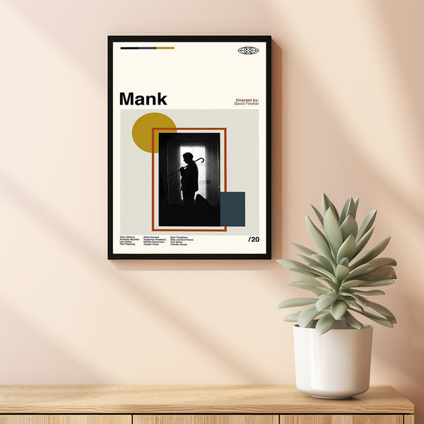 Mank Poster, Mank Movie Poster, Mank Print, Minimalist Art, Retro Post ...